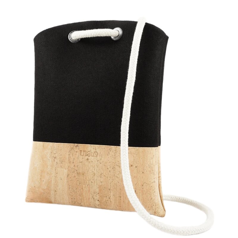 Ulstø Backpack Suber black natural 1Pc – Sustainable Cork Backpack