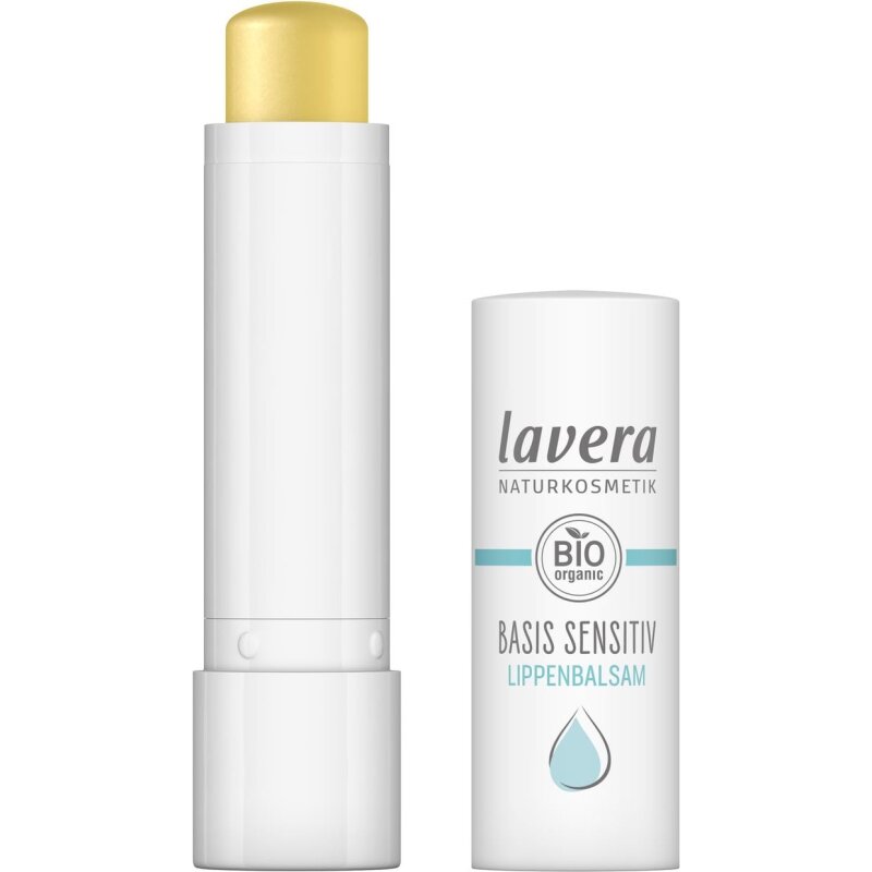 Lavera BASIS Sensitive Lip Balm 4.5g – Natural Lip Care - Biologisch2