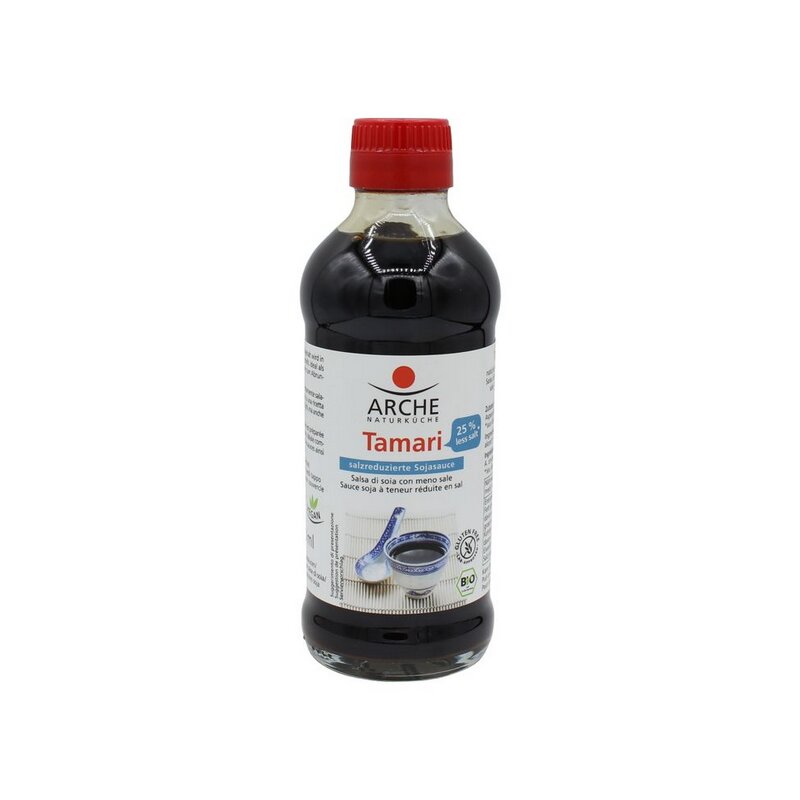 Arche Tamari Salt Reduced 250ml – Mild and Low Salt - Biologisch24.co