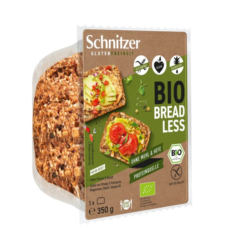 Schnitzer Organic Bread Less – Gluten-Free Low-Carb Bread | High Prot
