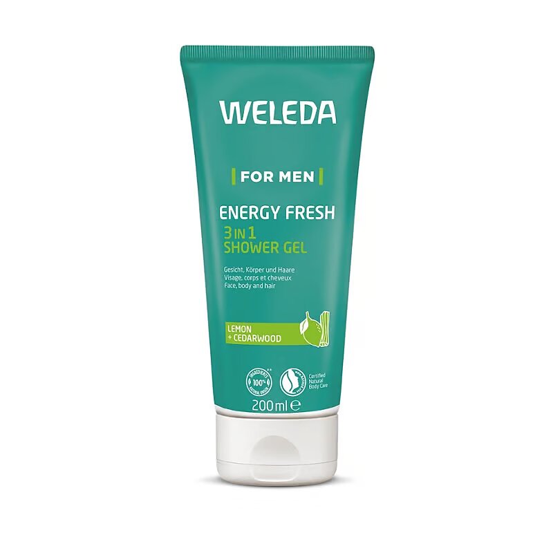 Weleda FOR MEN Energy Fresh 3-in-1 Shower Gel – Pure Refreshment! - B